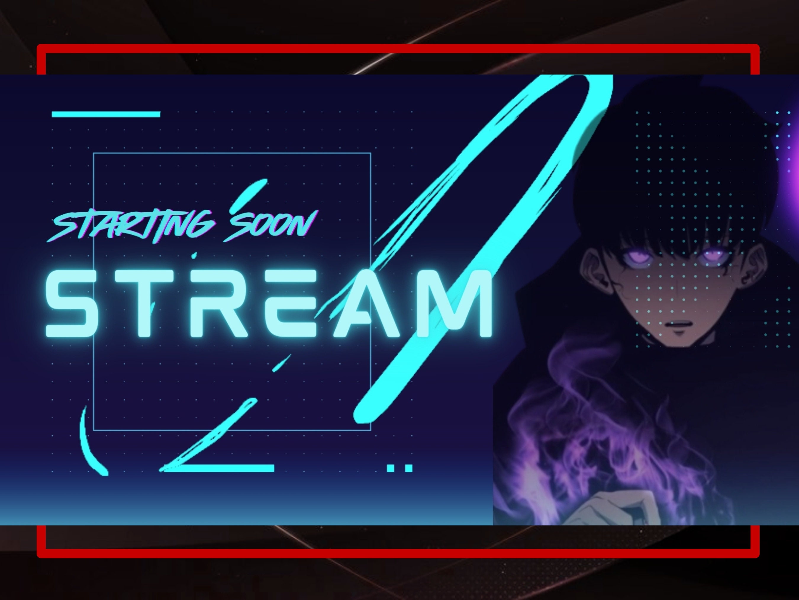 Animated Anime Twitch Overlay Pack for Stream | Sung-jin-woo | Japanese ...