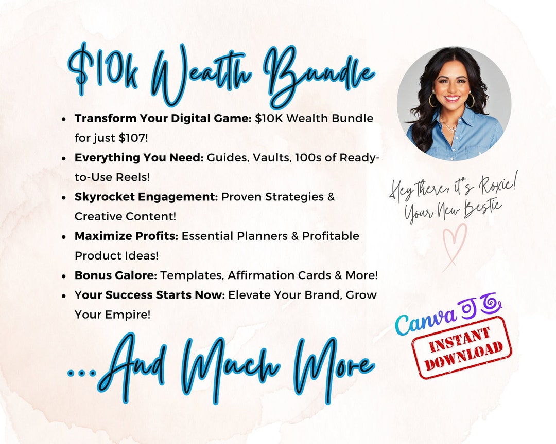 10K Wealth Bundle. Digital Marketing. Done for You Digital Product. MRR. PLR. Make Money Online ...