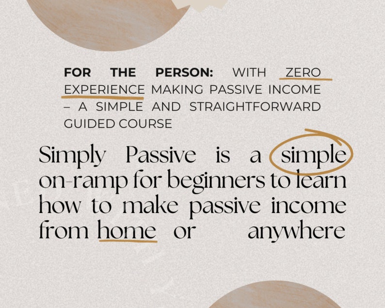 Simply Passive Digital Marketing Course. Faceless Marketing Course ...