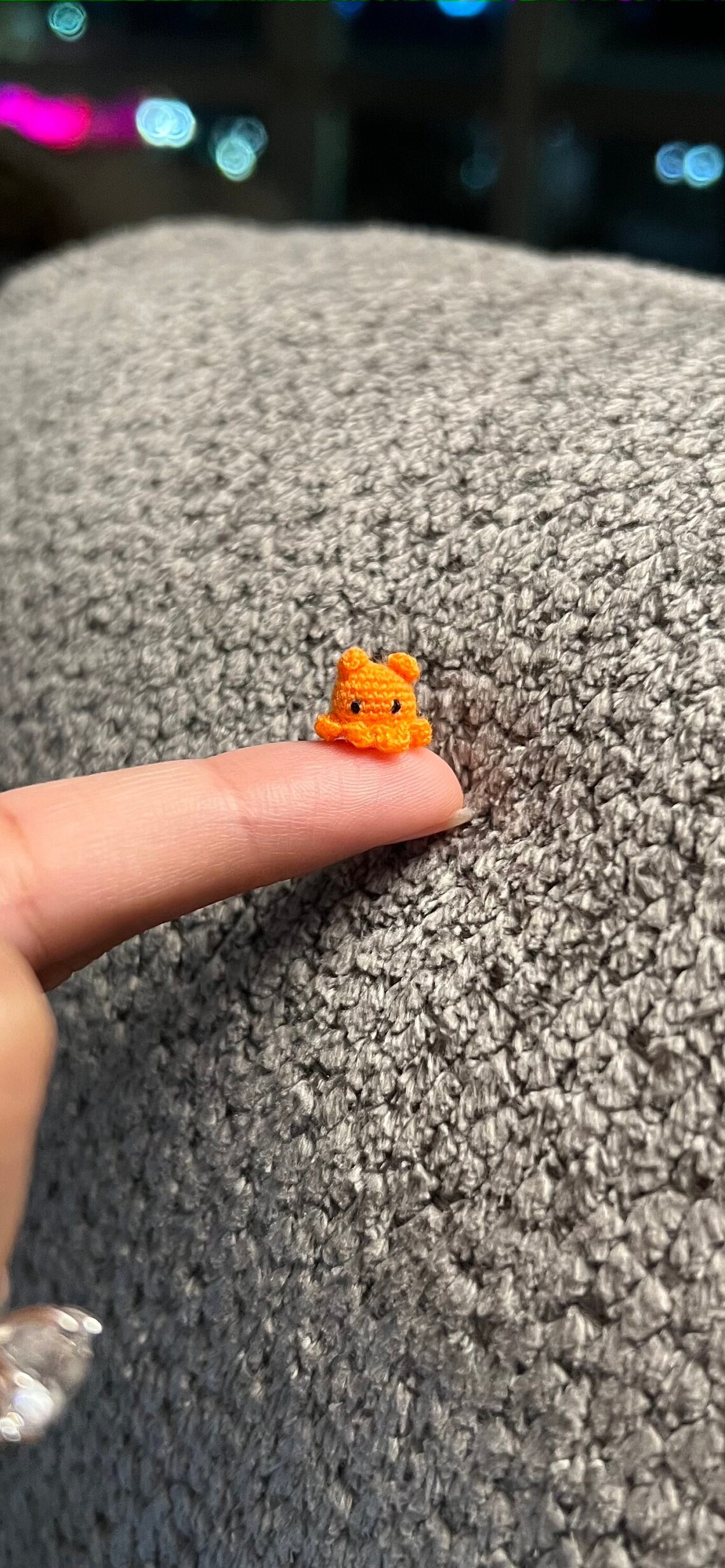 Micro Crochet Miniature Tiny Dumbo Octopus (custom Color) Amigurumi ...