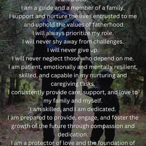 The Dad’s Creed | Customizable Inspirational Quote Overlay | Add to ...