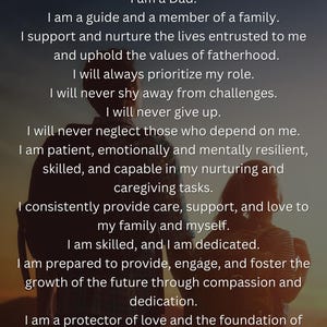 The Dad’s Creed | Customizable Inspirational Quote Overlay | Add to ...