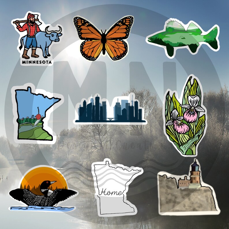 Explore the Midwest Sticker Packs Handcrafted, Durable Vinyl Stickers ...