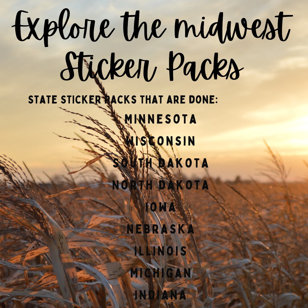 Explore the Midwest Sticker Packs - Handcrafted, Durable Vinyl Stickers ...