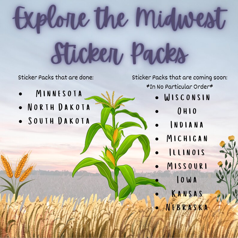 Explore the Midwest Sticker Packs Handcrafted, Durable Vinyl Stickers ...