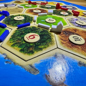 Custom 3D Printed Catan Pieces - Full Set, Durable & Colorful Game ...