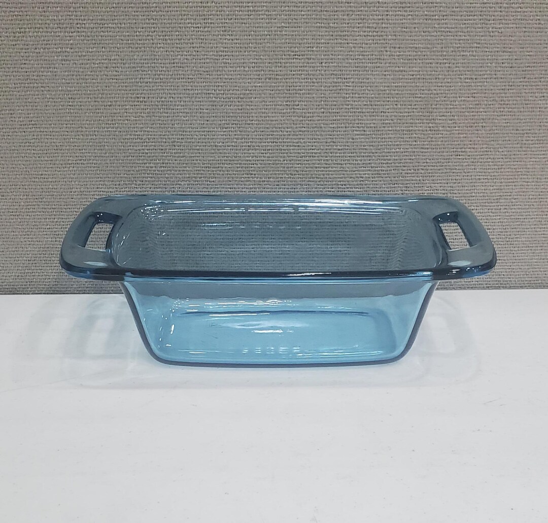 Vintage Pyrex Blue Glass Loaf Pan With Handles - 1.5 Quart - Etsy