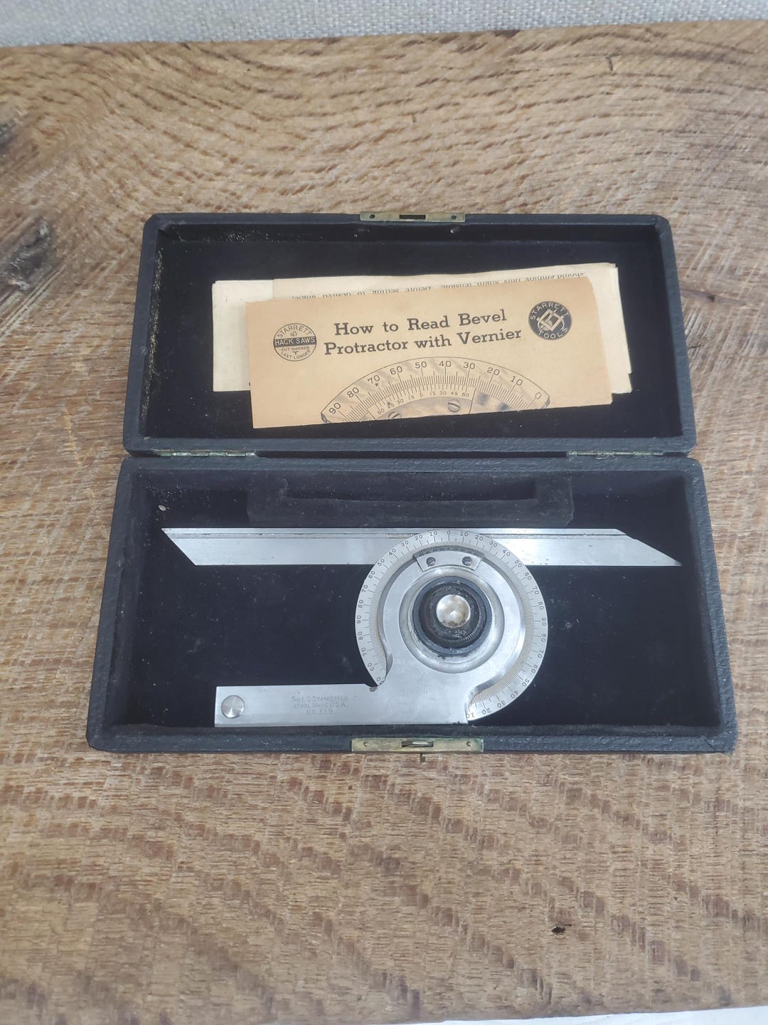Starrett Bevel Vernier Protractor #35[ - Etsy