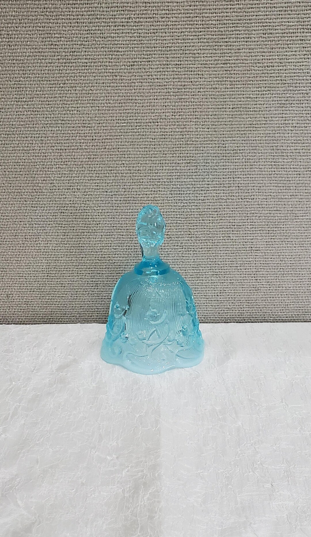 Vintage Fenton Lily of the Valley Light Blue Opalescent Glass Bell - Etsy