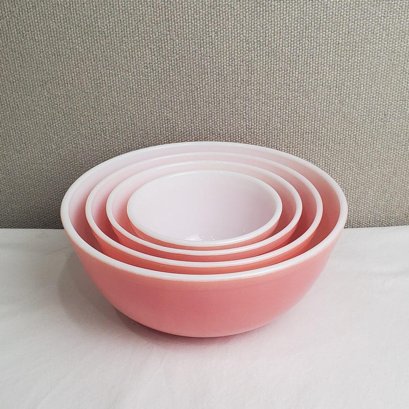 Pink Pyrex Bowls - Etsy