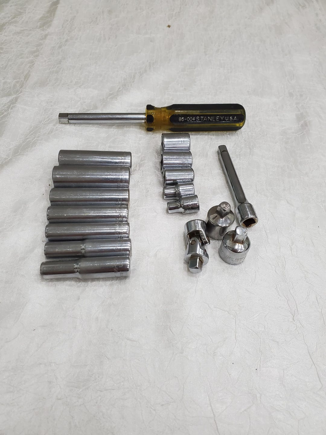 Stanley 1/4" Drive Sockets and Spinner Handle - Etsy