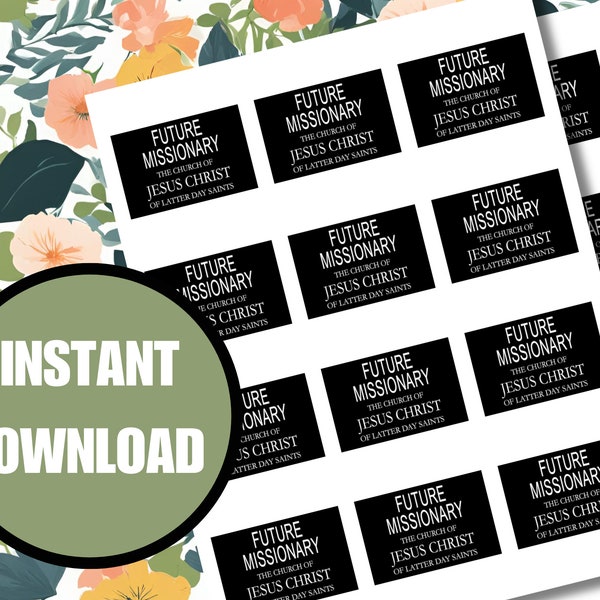 Missionary Tag - Etsy