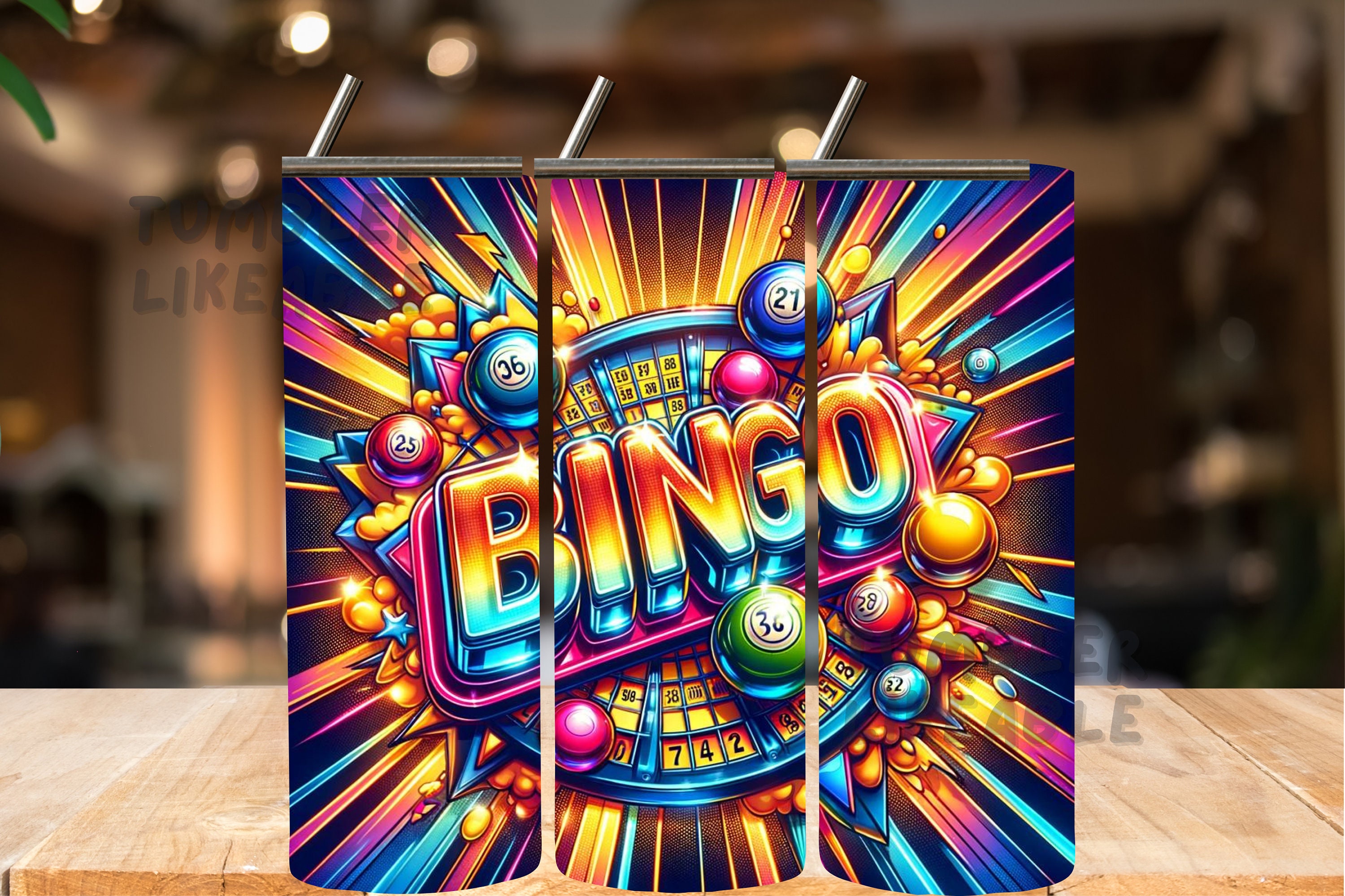 Version 2 Bingo Tumbler Wrap Bundle PNG, Bingo Bundle 20 Oz Skinny ...