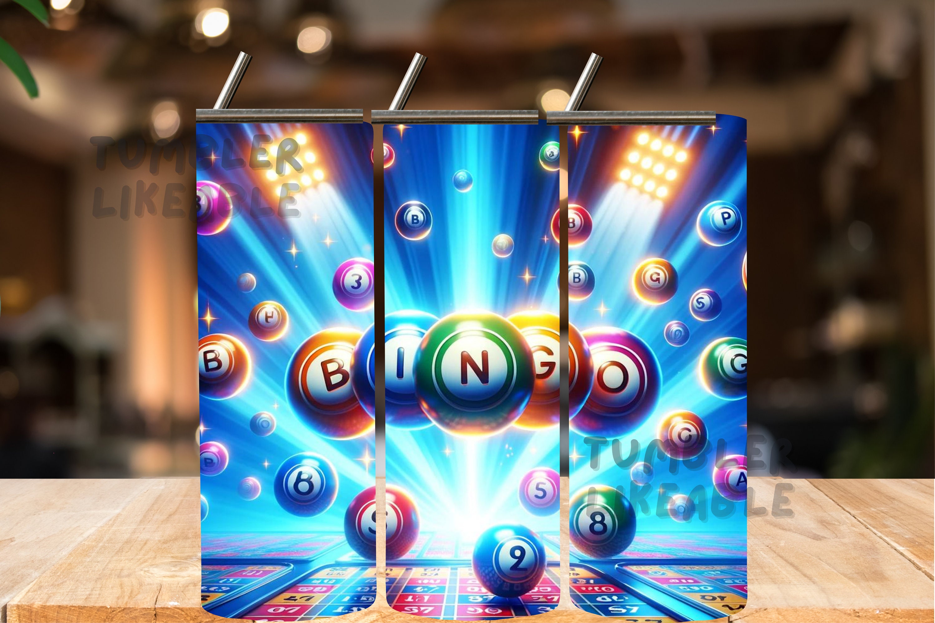 Bingo, Tumbler Wrap PNG, Bingo 20 Oz Skinny Tumbler Sublimation Design ...