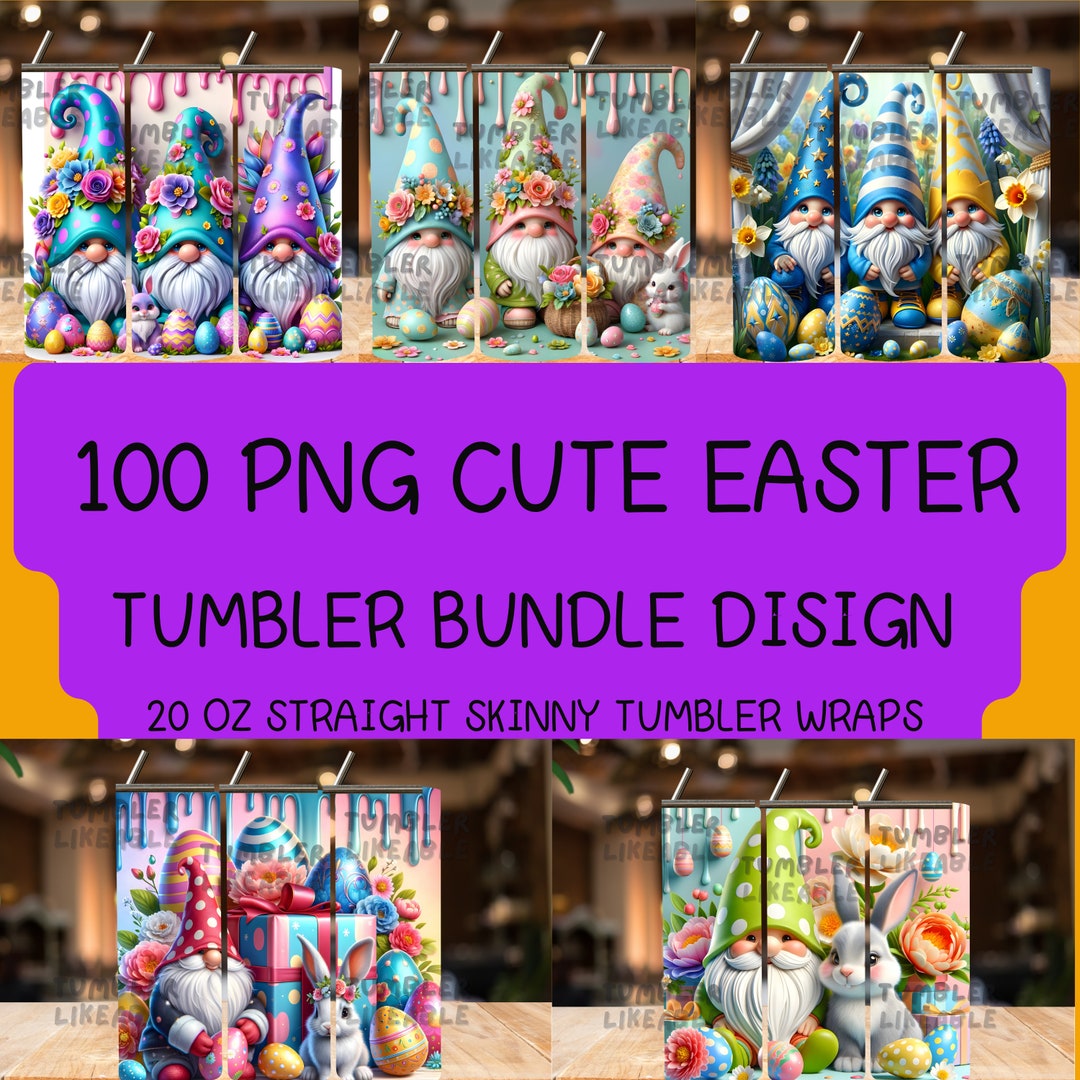 Easter Tumbler Wrap Bundle ,20 Oz Skinny ,skinny Tumbler PNG ...