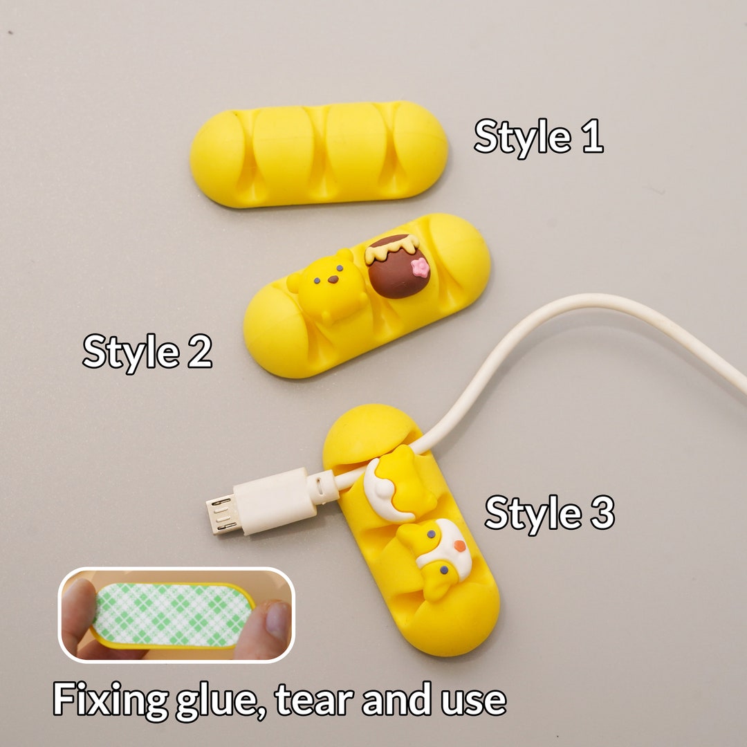 Premium Rubber Cable and Cord Organizer for Desk, Desk Cable Management ...