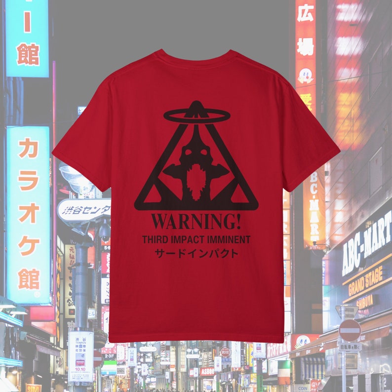 WARNING Third Impact Graphic Tees, NERV T-shirts, Anime Gift Shirts ...