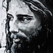 The Reminder: Jesus Christ Hand Painted Original; Canvas Print; Black ...