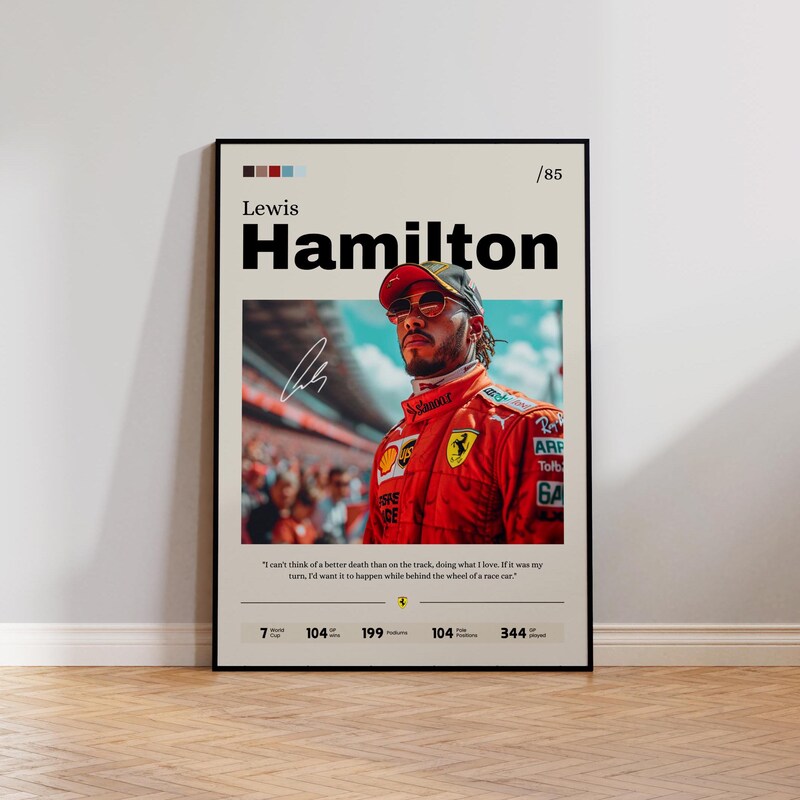 Lewis Hamilton - Etsy