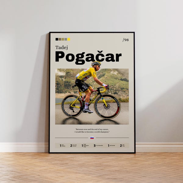 Tadej Pogacar - Etsy