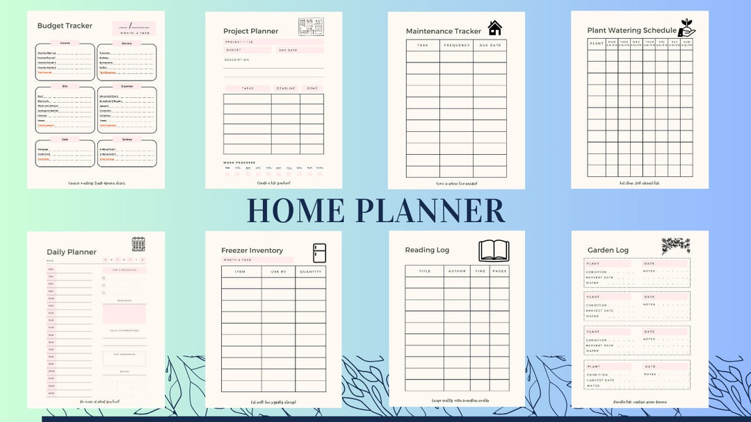 Household Planner Printable Household Management Binder Household ...