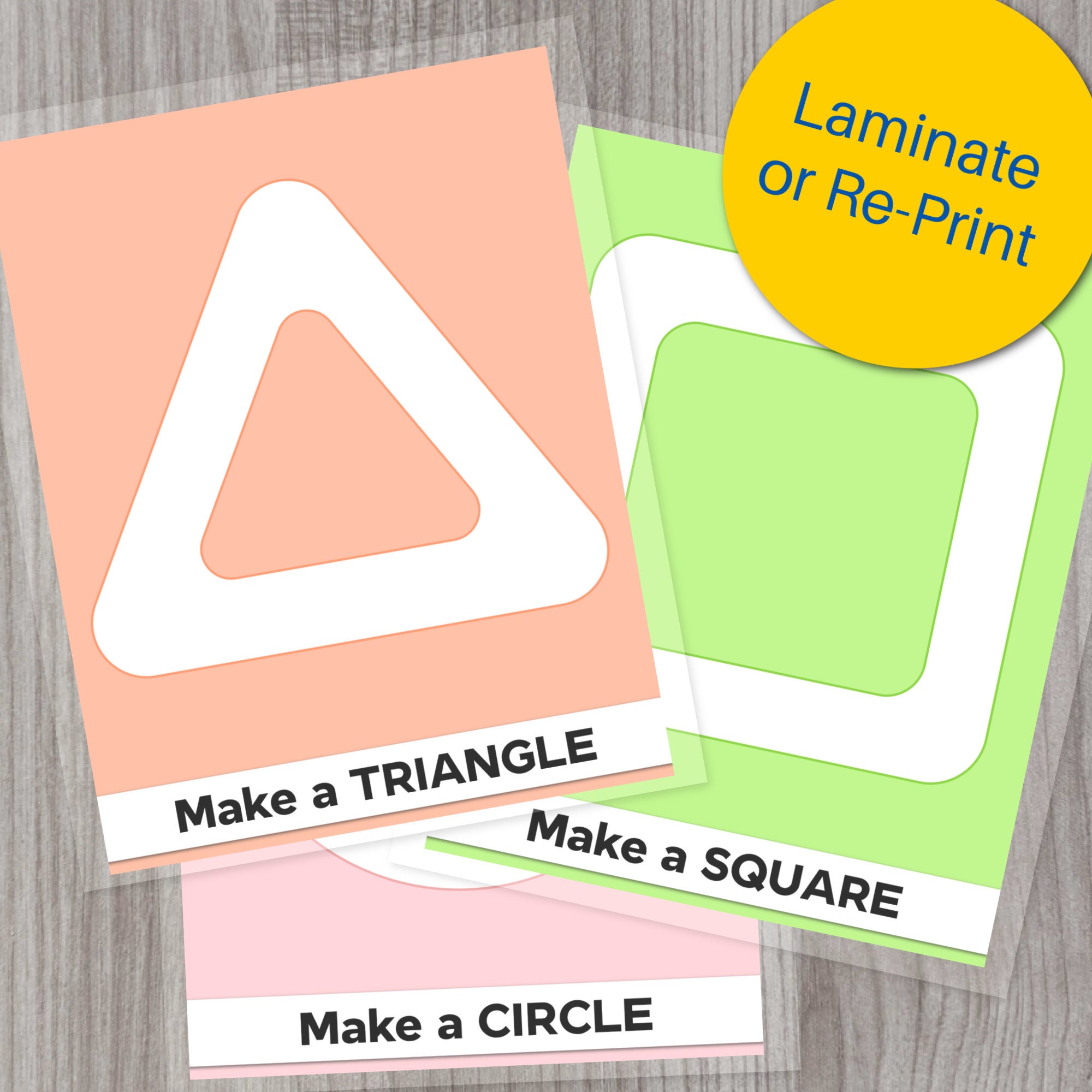 Printable Play-dough Mats With 9 Different Shapes & Colors, Learn ...