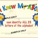 Abc's Award Certificate - Digital Download for Unlimited Prints - Etsy