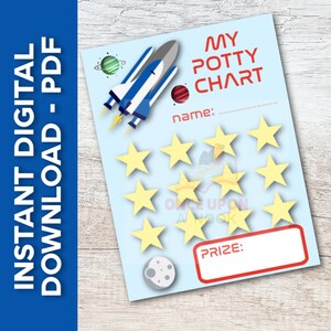 Potty Chart and Game 4-pack Instant Download With Dinosaur, Fire Truck ...