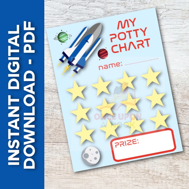 Potty Chart and Game 4-pack Instant Download With Dinosaur, Fire Truck ...