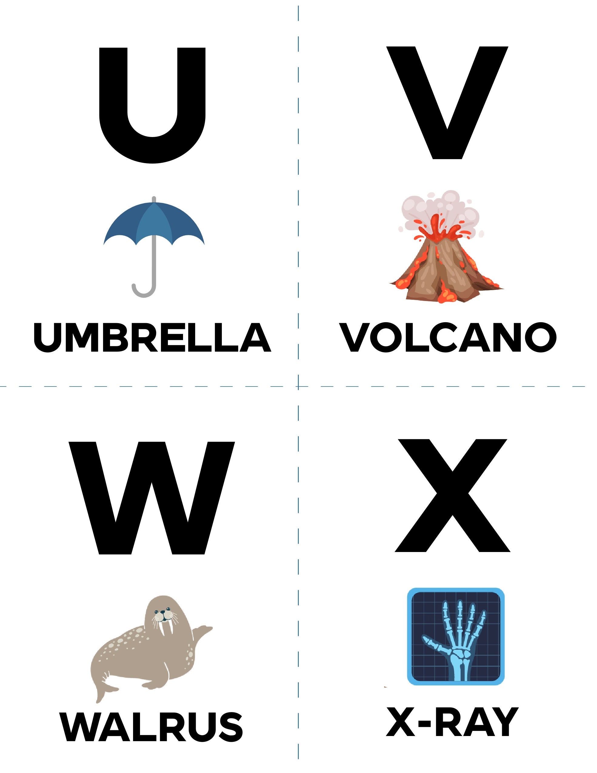 Alphabet Flashcards TWO SETS With Unlimited Prints for Early Learning ...