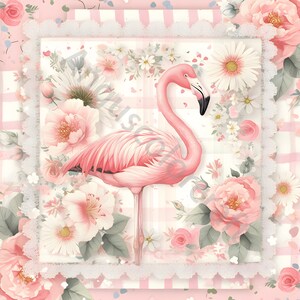 10 Flamingo Clipart Cute Flamingo JPG Bird Clipart Cute Animal Cartoon ...