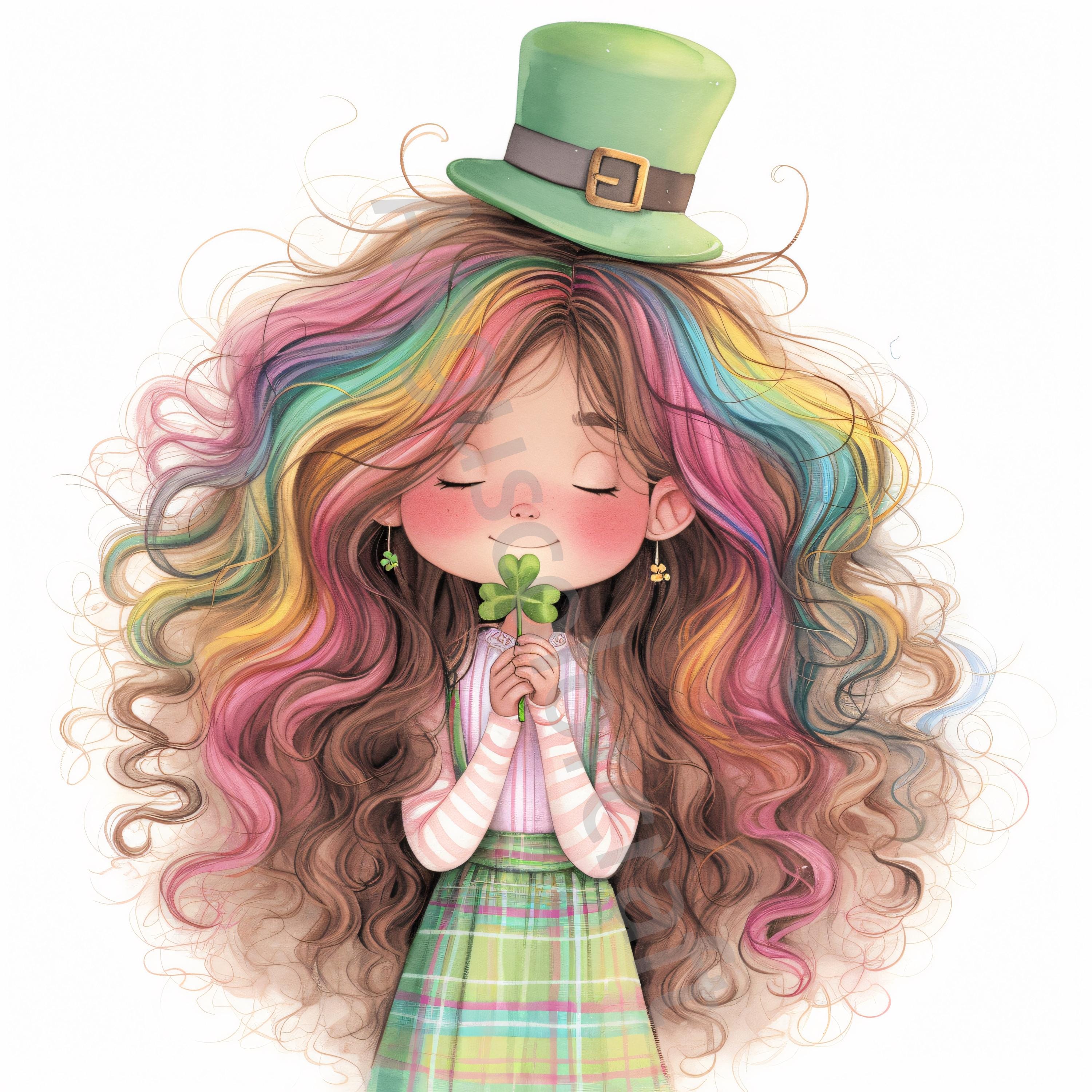 10 JPG St. Patrick's Day Clip Art, Commercial Use, Whimsical Ephemera ...