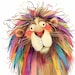 12 Quirky Lion Clip Art, Watercolor Clipart JPG, Junk Journaling ...