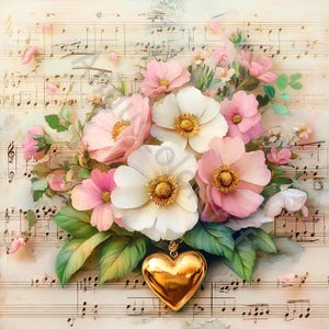 Love Notes Clipart Bundle 10 High Res Watercolor Jpgs for Junk ...