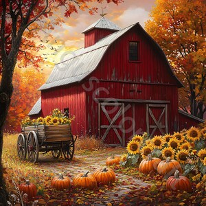 Old Red Barn Clipart Bundle 10 High Res Watercolor Jpgs, Junk ...