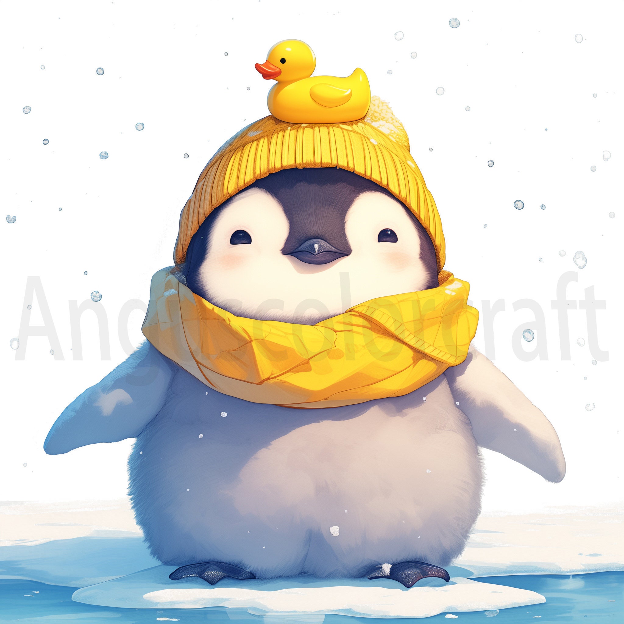 21 Cute Penguin Clipart Bundle, Cute Penguin, Winter Clipart, Baby ...