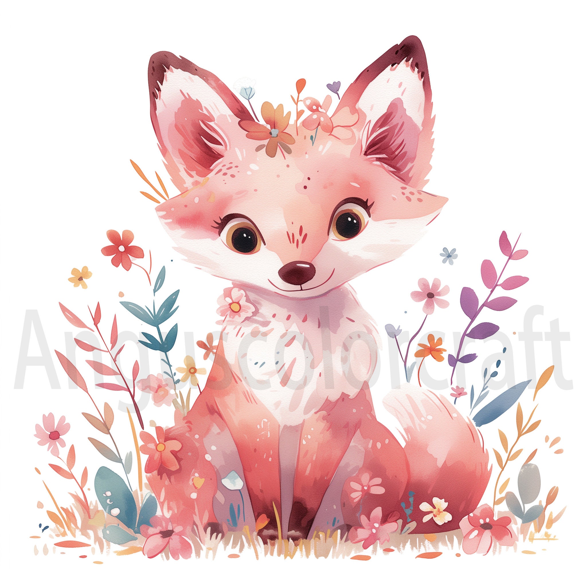 Cute Fox Clipart Bundle 19 High Quality Jpgs, Commercial Use, Memory ...