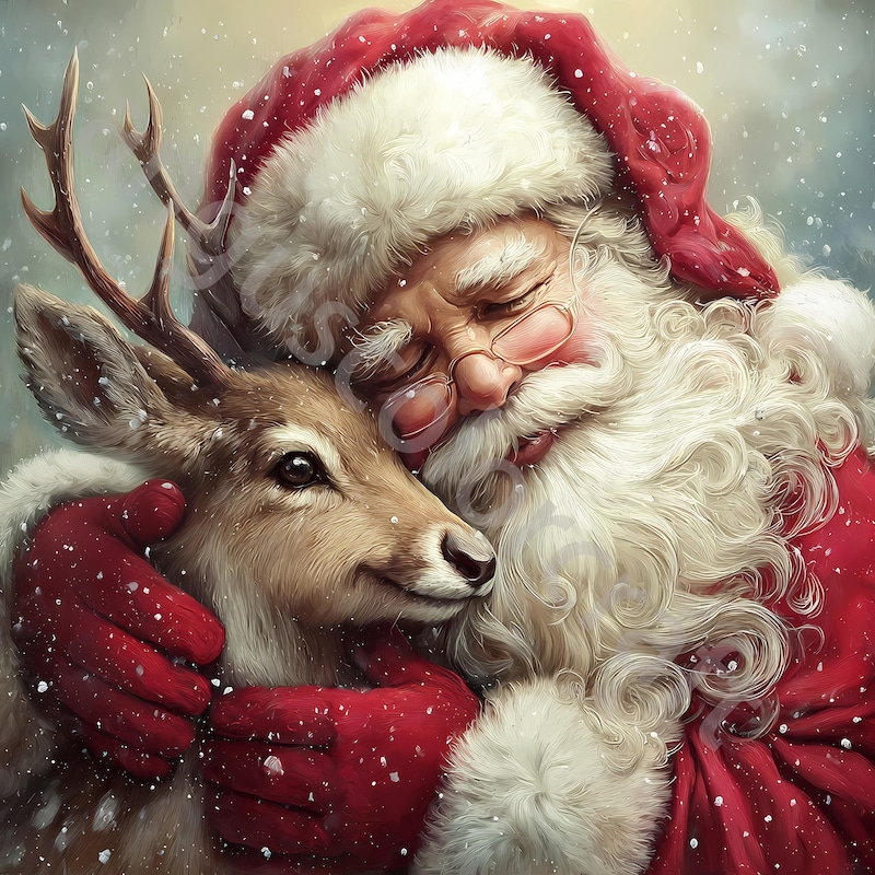 Kawaii Santa - Etsy