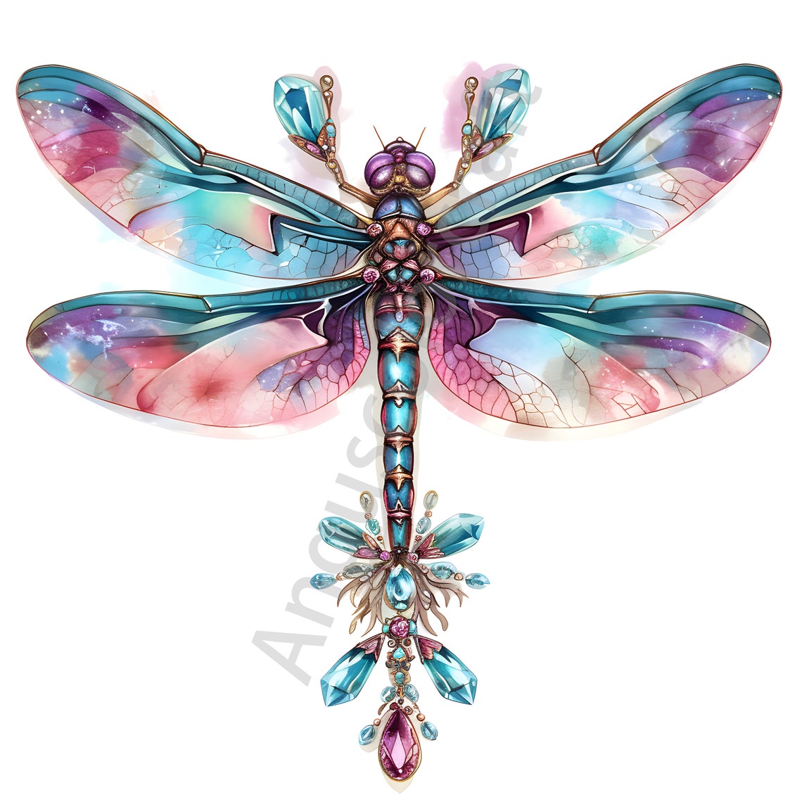 13 Dragonfly Clipart Bundle, Dragonfly Clipart, High Quality 300 DPI ...