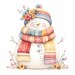 Christmas Snowman Clipart Bundle, 10 Snowman JPG Collection, Snowman ...