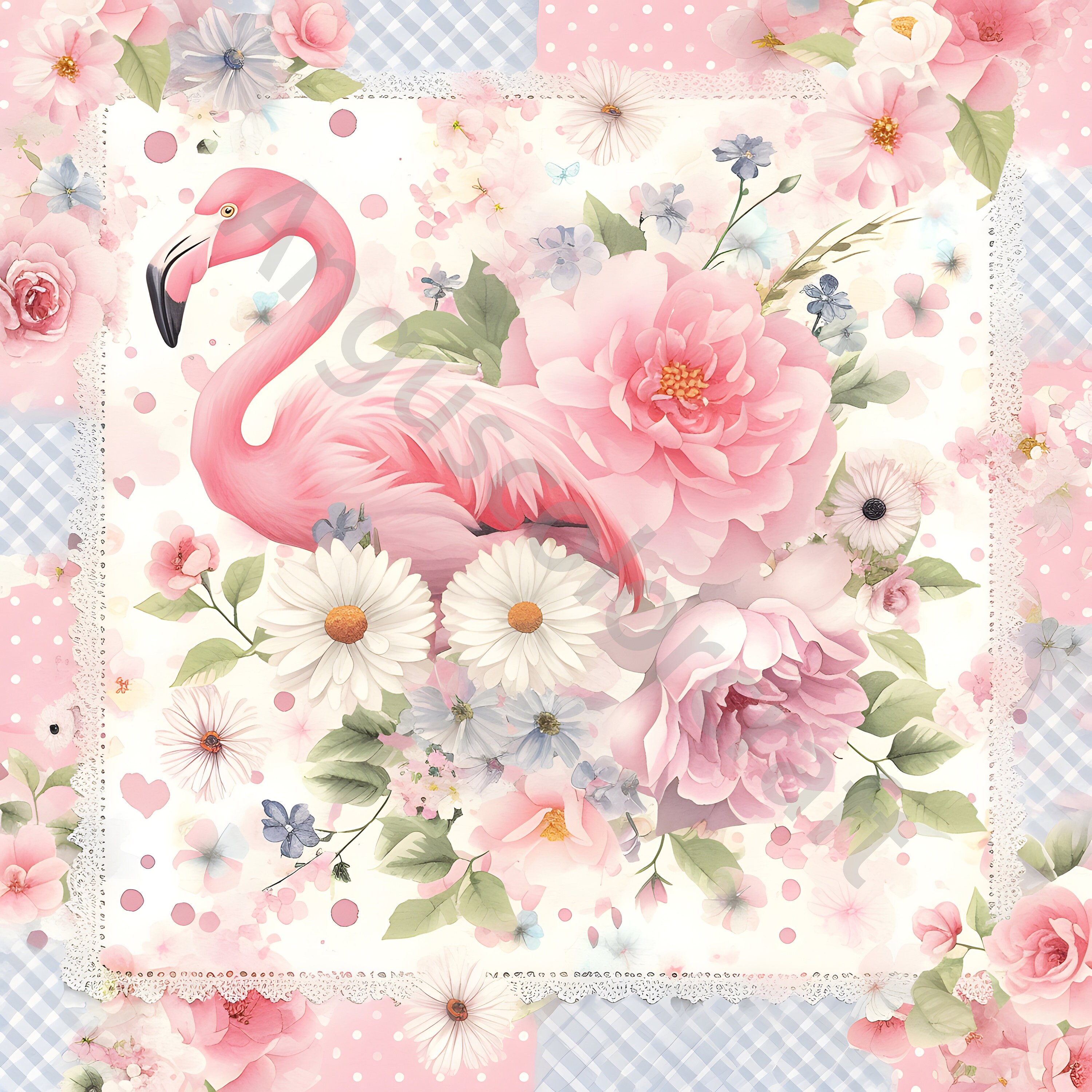 10 Flamingo Clipart Cute Flamingo JPG Bird Clipart Cute Animal Cartoon ...