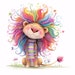 13 Quirky Lion Clipart, Commercial Use, Whimsical Ephemera, Watercolor ...