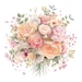 Watercolor Wedding Flowers Clipart, 13 High Res Jpgs, Watercolor Flower ...