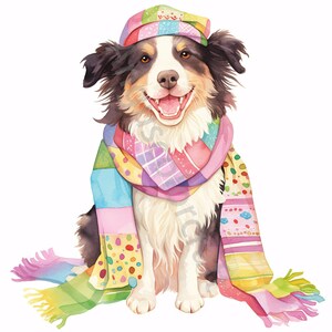 12 Cute Whimsical Puppy Clipart, Colorful Dogs Clipart, High Res Jpgs ...