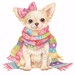 12 Cute Whimsical Puppy Clipart, Colorful Dogs Clipart, High Res Jpgs ...