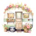 Cozy Whimsical Camper Clip Art 15 High Res Watercolor Clipart Jpgs for ...