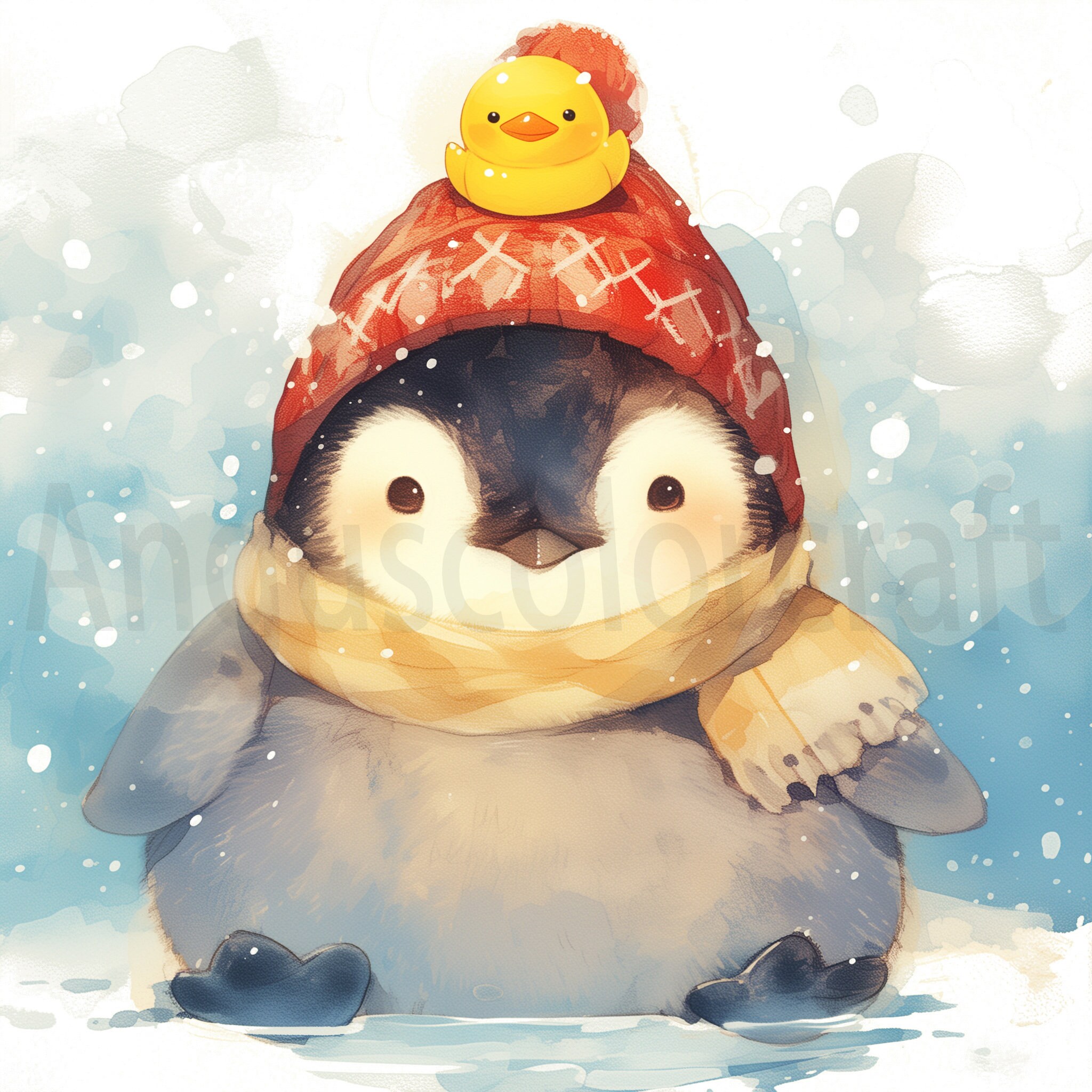 21 Cute Penguin Clipart Bundle, Cute Penguin, Winter Clipart, Baby ...