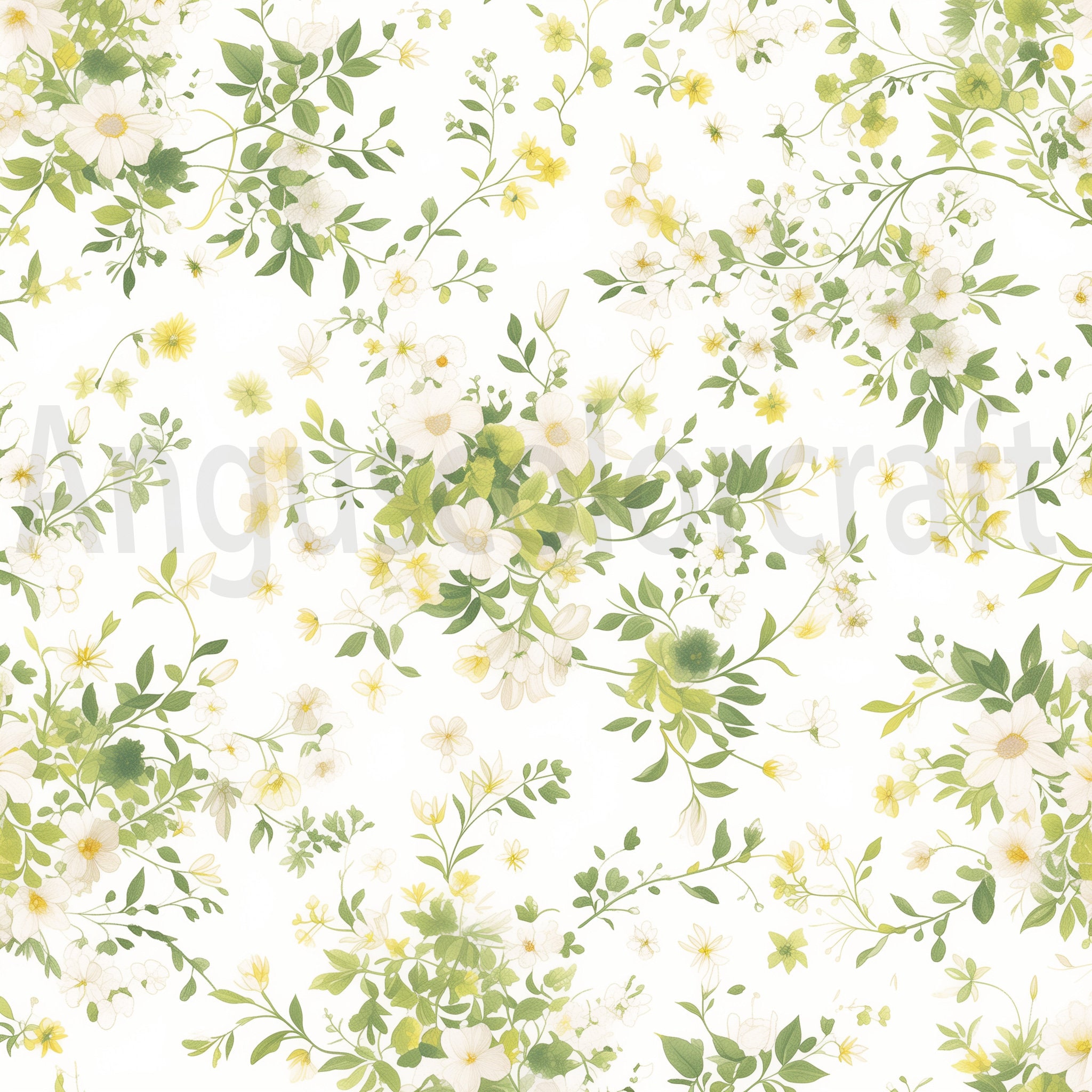 Small Floral Digital Paper Pack 21high Quality Jpgs, Scrapbook Paper ...