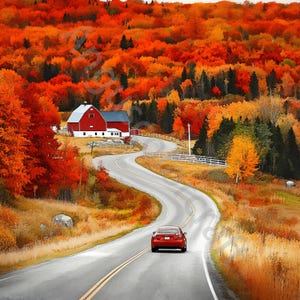 Autumn Old Red Barn Clipart Bundle 10 High Res Watercolor Jpgs, Junk Journaling, Scrapbooking ...