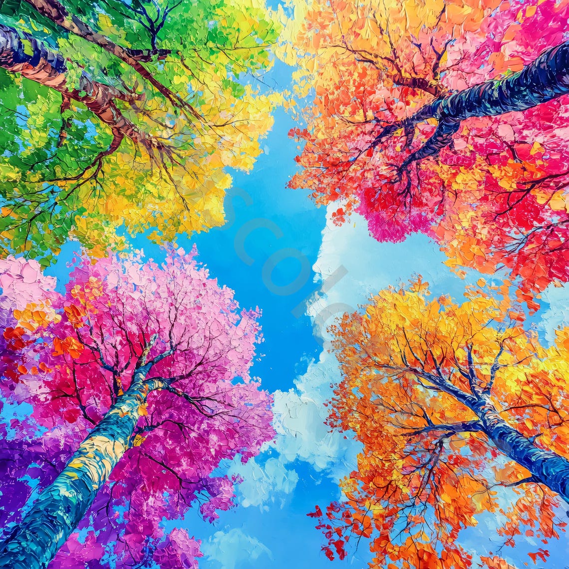 Whimsical Trees in Autumn Clipart Bundle 10 Watercolor Jpgs, Junk ...
